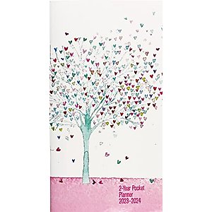 2023-24 Tree of Hearts 2-Year Pocket Planner (24-Month Calendar)