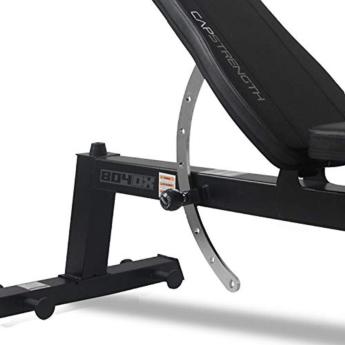 CAP Barbell Deluxe Utility Weight Bench, Full Black, Square Backpad (FM-CS804DX-BK)