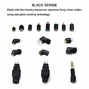 okcsc MMCX Cable Adapter Work for MMCX Cable Connected to Sennheiser HD414 HD650 HD600 HD580 HD565 HD545 HD535 HD525 HD265 HD25 Headset Connector Black