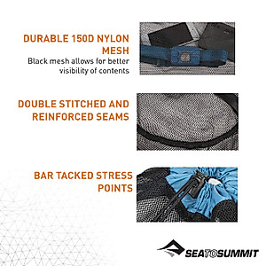 Sea to Summit Ultralight Mesh Stuff Sack 3-Piece Set, 2.5 Liter, 4 Liter, and 6.5 Liter
