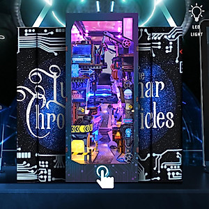 Kisoy Dollhouse Miniature with Furniture Kit, Handmade DIY House Model for Women and Men's Gift (Smile Eatery)