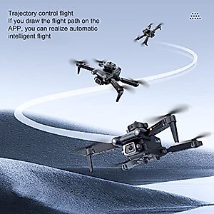 S96 Foldable Drone with 4K HD Dual Camera, Mini WIFI Drone RC Quadcopter Support APP Control, Trajectory Flight, Altitude Hold, 360° Flip, Obstacle Avoidance, for Kid Adult