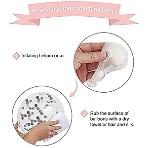 Silver Pink Balloons Garland Kit, 106pcs White and Silver Confetti Metallic Latex Balloons Arch with 16ft Tape Strip & Dot Glue for Girl Baby Shower, Birthday Party, Wedding, Anniversary Decorations