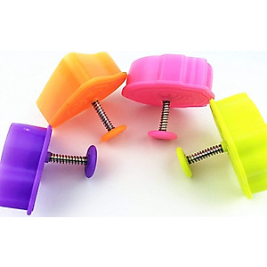 Set of 4 Star Wars Plunger Cookie Cutters - Darth Vader, C-3PO, Yoda and Chewbacca - Amazing Cake Mold Decoration Tool For Baking in Kitchen - Multi-Colour