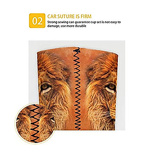 FUSURIRE Black and White Cow Print Slim Beer Can Sleeves Neoprene Can Cooler Covers Insulator Sleeve Holders Fit for Tall Slim Drink Cans Bottles 12 Pieces