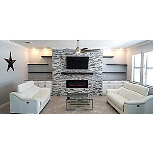 Joel's Antiques Floating Wall Shelf, Wood Decor & Long Shelf for Fireplace Mantel, Bookshelf, Bedroom, & Farmhouse - Wall-Mounted Rustic Stand, Wooden Hanging Display - Black, 72" x 10" x 2"