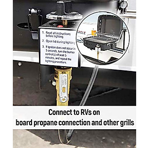 GASPRO Low Pressure Propane Quick Connect Fittings Kit - 1/4 Inch LP Gas Connections for Easy RV and Camping Propane Systems Integration