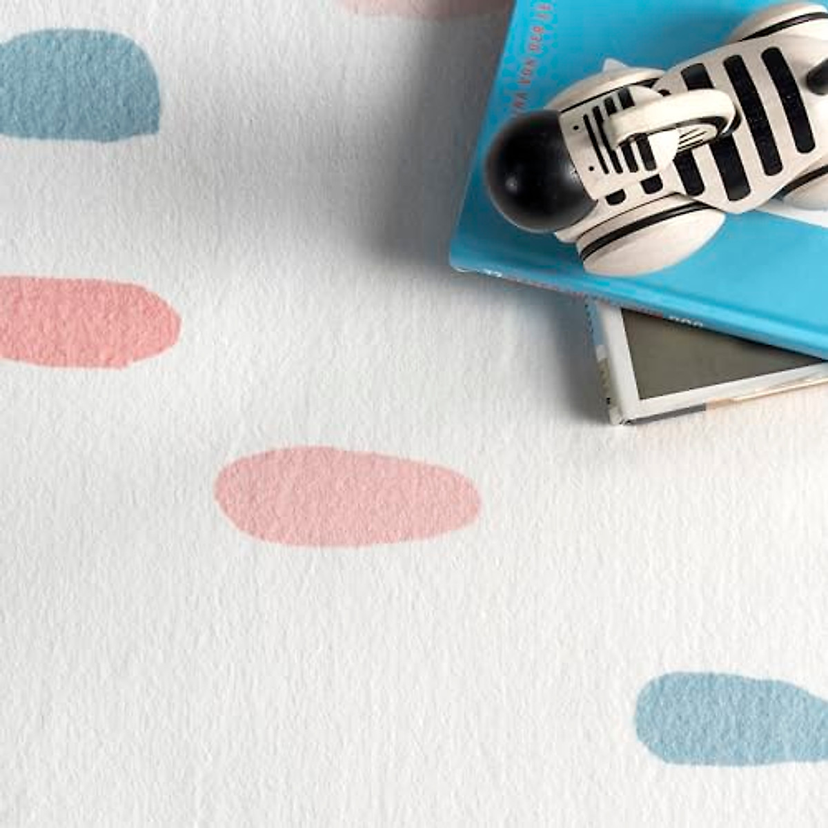 nuLOOM Calla Kids Polka Dot Nursery or Playroom Area Rug, 4x6, Multi