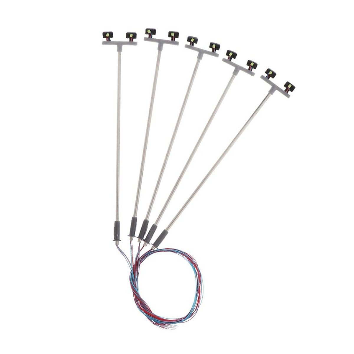 BESSTUUP 20Pcs 1:87 Model Miniature Garden Train Lights HO Scale Accessory 12cm