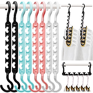 12-Pack-Closet-Organizers-and-Storage,Closet-Organizer-Hanger for Heavy Clothes,Sturdy Closet-Organization-and-Storage-Hangers-Space-Saving for Wardrobe,Dorm-Room-Essentials for College Students Girls