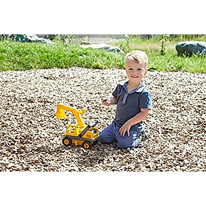 Lena Eco Active Backhoe - Durable UV-Protected Plastic & Noise-Canceling Tires, Enhances Fine Motor Skills, European Quality