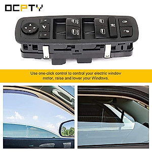 OCPTY Power Window Switch Driver Side Power Window Master Control Switch Fits 2012-2015 for Chrysler Town Country 2012-2015 for Dodge Grand Caravan 2013-2015 for Ram 1500 2500 Replace 68110867AB
