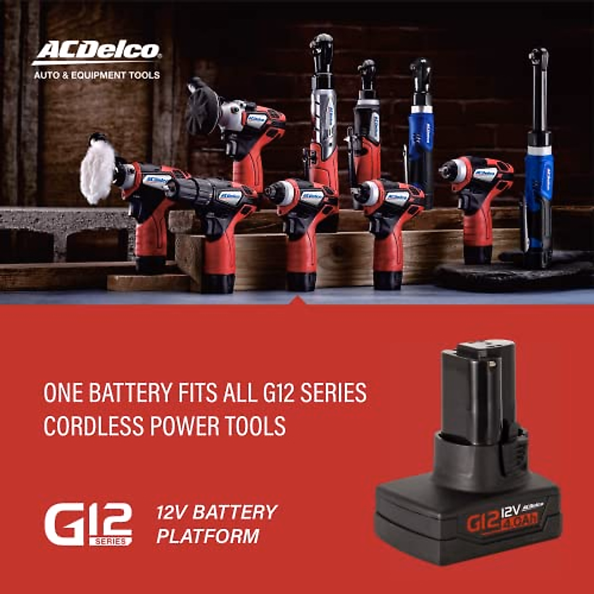 ACDelco AB1225LA-2 G12 Series 12V Li-ion Interchangeable Battery Pack 4.0 Ah