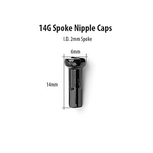 TRENDYBOY 72pcs Aluminum Alloy Mountain Road Bike Bike 14G Spoke Nipple End Cap 2.0 X 12mm (Color : 72pcs Green)