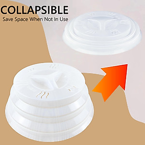 Large Microwave Splatter Cover for Food 11.8 inch,All Silicone Microwave Cover,Collapsible Microwave Food Cover BPA Free Non Toxic Microwave Plate Cover-White