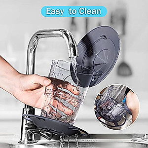 eWonLife Bird Feeders, Bird Feeder for Outside Outdoors Hanging, Squirrel Proof, Easy Clean and Fill, Adjustable Feeder with Sturdy Wire and Roof, Plastic, for Garden, Backyard, Terrace(25 OZ/Pack)