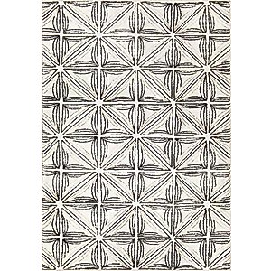 My Texas House Illussions Agave Natural Gray Indoor Area Rug, 7'10" x 10'10"