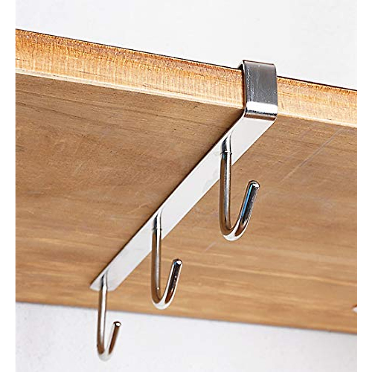 Coffee Mug Holder - 304 Stainless Steel ，Cup Rack Under Shelf, Fit for The Cabinet 0.8" or Less(Primary Color, 2 Pieces)