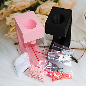 PIAOLGYI Diamond Painting Bag Funnel,Diamond Painting Drill Funnel for Zip Bags,Diamond Painting Accessories(Black)