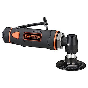 Dynabrade (DS53) 3" (76 mm) Diameter Right Angle Disc Sander | 1/4" Collet, 0.5 hp 14000 RPM Pneumatic Motor | Includes 3" Locking-type (R-type) Disc Pad