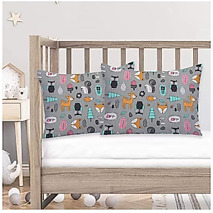 Toddler Baby Pillow Case - Cotton Pillowcase Bedding 2 Pack, Super Soft Envelope Closure Travel Pillow Cases for Nursery, Kids, Boys and Girls, 14 x 20 Inches