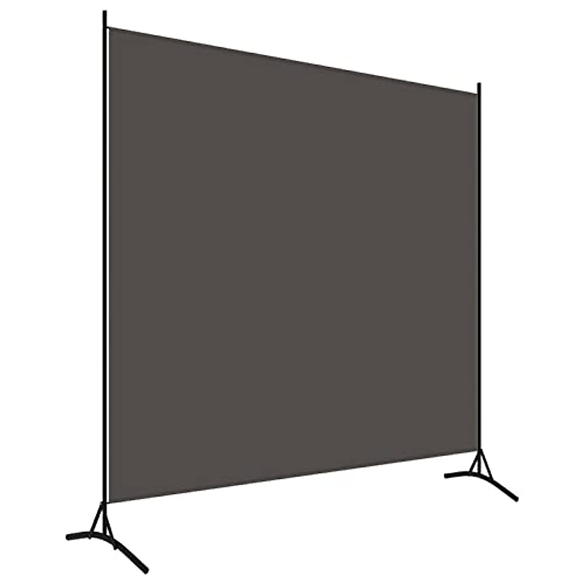 Gecheer 1-Panel Room Divider Anthracite 68.9"x70.9", Privacy Screens Freestanding Divider Portable Separating Panel, Room Divider for Home Office Bedroom Dorm Decor