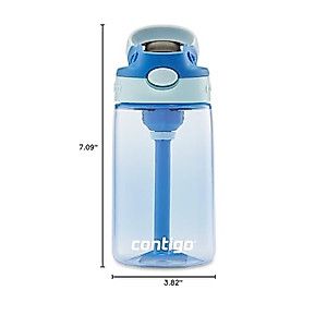Contigo Kids Straw Water Bottle with AUTOSPOUT Lid, 14oz, Cotton Candy