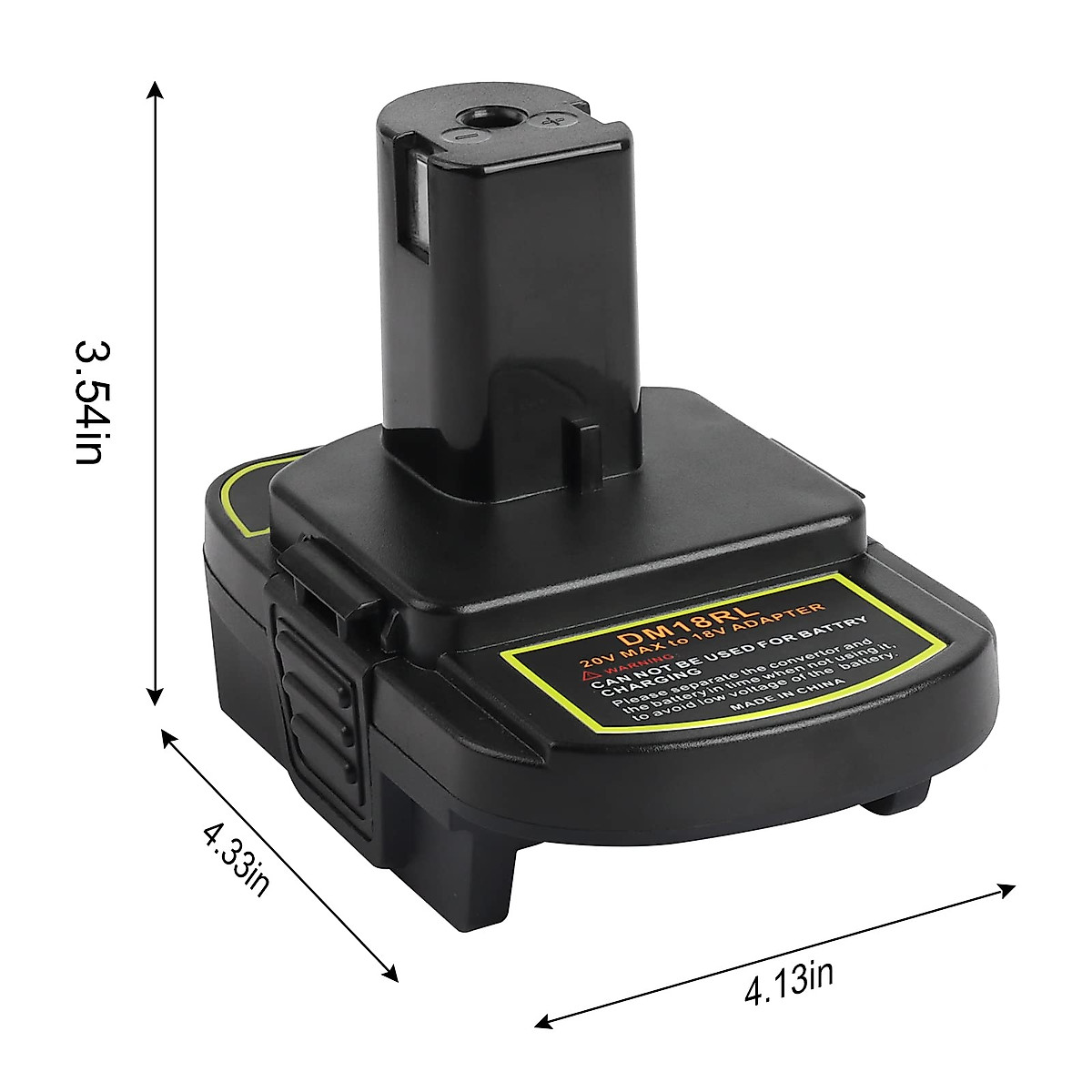 TENMOER DM18RL Battery Adapter for Dewalt to Ryobi Battery,for Dewalt 20V & Milwaukee M18 Battery Convert to Ryobi 18V P108 ABP1801 Battery