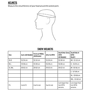 POC, Skull Dura X Spin, Uranium Black, X-Large-XX-Large
