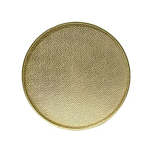 Christopher Knight Home Rache Modern Round Coffee Table with Hammered Iron, Gold, 26. 00” L x 26. 00” W x 17. 00” H