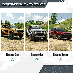 Snailfly 2“ Trailer Tow Hitch Assembly Fit for Ford Bronco 2021-2024 Class 3 Hitch Receiver, NOT for Bronco Sport