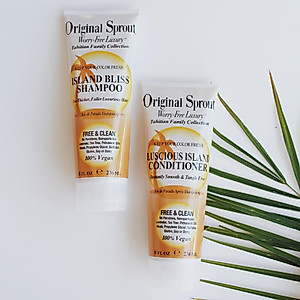 Original Sprout Tahitian Shampoo for Color-Treated Hair, Vegan, 8 oz. Bottle