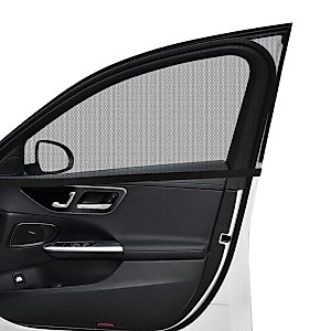 Ziciner Car Window Shade, 4 Pcs Auto Side Front Rear Window Sun Shades, Heat Block and UV Rays Protection, Breathable Mesh Privacy Protection Curtain, Universal Fit Most SUV (SUV Front&Back 4Pcs)