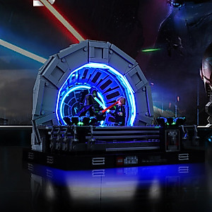 Upgraded Light Kit for Compatible with Lego Emperor's Throne Room Diorama Building Set, Lights Decoration Compatible with Lego 75352 (Model Not Included)