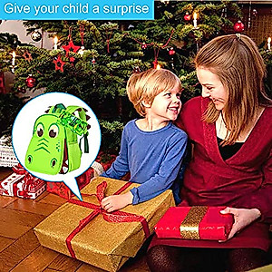 3PCS Toddler Backpack and Lunch Box for Boys, 12" Dinosaur Preschool Kids Bookbag, Cute Animal Kindergarten Schoolbag