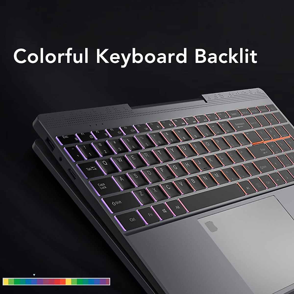 Gaming Laptop, Gravity Sensor RGB Backlit 15.6 Inch Touch Screen Business Laptop 4096 Pressure for Family (12GB+256GB US Plug)