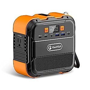 FF FLASHFISH 120W Portable Power Station, 98Wh/26400mAh Solar Generator Backup Power Battery Pack With AC/DC/Type-c/USB/Flashlight, 110V Power Bank For Charging Laptop Phone Tablet In Camping RV Trip