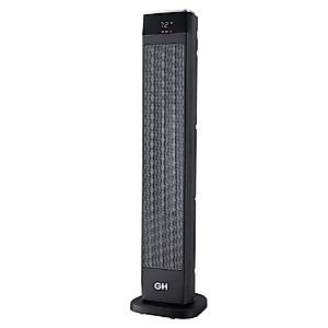 Good Housekeeping's Digital 30" Oscillating Ceramic Tower Room Space Heater with Remote Control