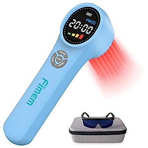 Fimem Red Light Therapy for Dogs, 4x980nm+4x810nm+16x660nm Infrared Red Light Therapy Machine for Pain of Animals, Cold Laser Therapy Machine for Cats and Horse, Hand-held Therapy Laser for Pets