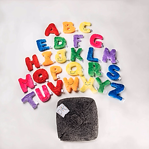 Alphapals Educational Plush Letter M - Lilac Purple 4" Stuffed Alphabet - Machine Washable Toys - Perfect Learning Language Awareness and ABCs Recognition Gifts for Kids, 3, 4, & 5 Year Olds