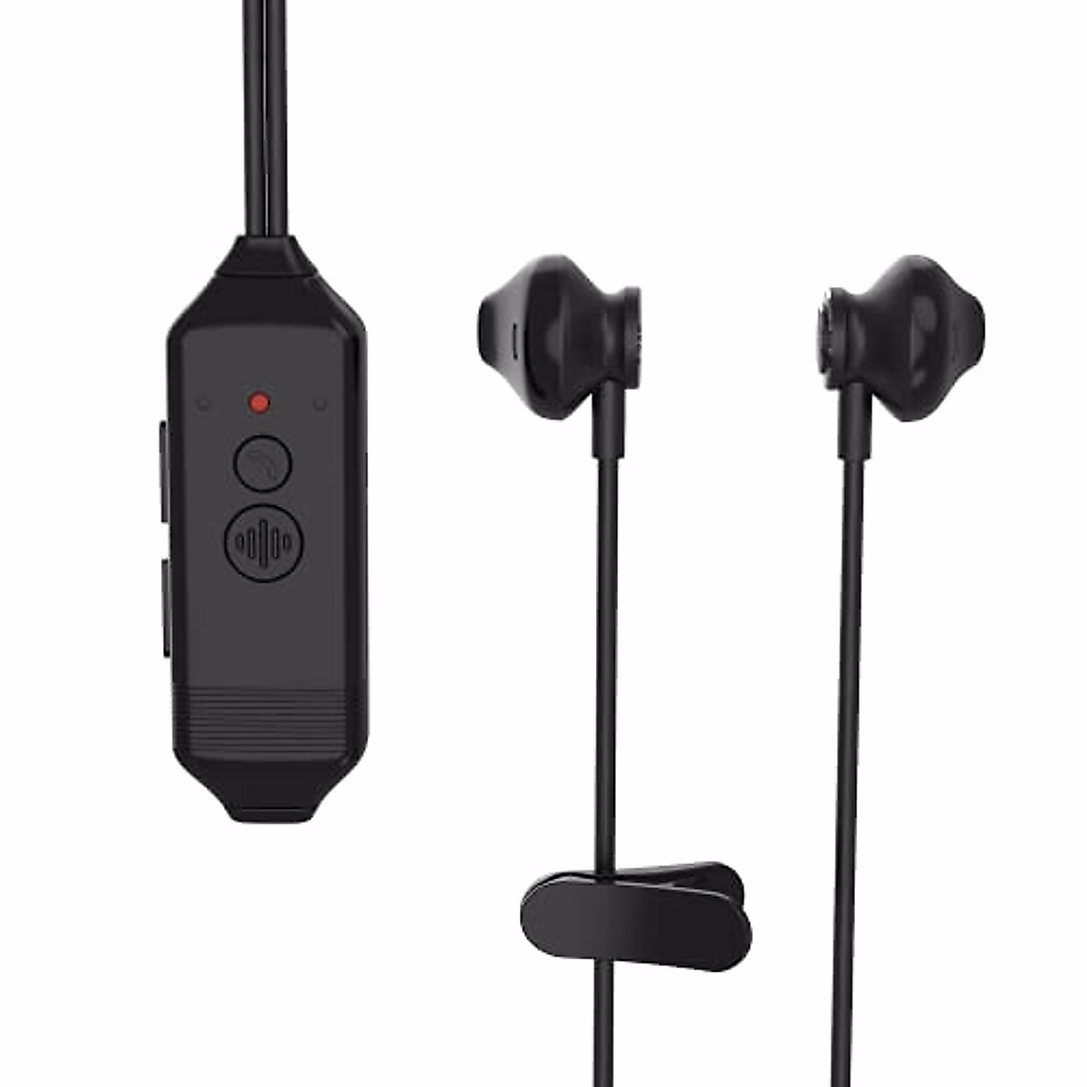 Waytronic Bluetooth Call Recording Headset Mobile Phone Call Recording Equipment Phone Call Recorder Earphones for iPhone and Android (Black)