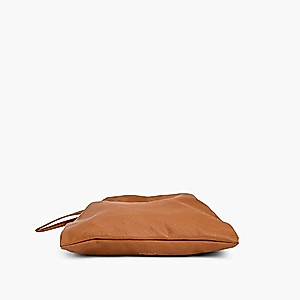 Like Dreams Womens Everyday Large Vintage Vegan Leather Hobo Tote Snap Shoulder Fashion Handbag Purse (Cognac)