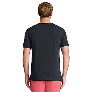 IZOD Men's Saltwater Soft Wash Pocket Crew T-Shirt, Black, Large