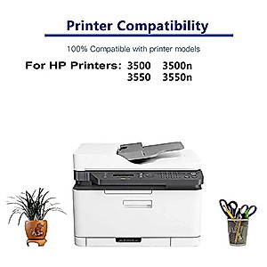 Jullu 1-Pack (Black) Compatible High Yield 308A (Q2670A) Laser Printer Toner Cartridge use for 3500 3500n 3550 3550n Printer