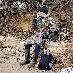 Sursip 128 Oz Insulated Water Bottle,One Gallon Vacuum Stainless Steel Double Walled Water Jug with 1pcs 30 OZ Mug(Inclue Brush/Straw)/Jug backpack,Sports,Travel,Games,Home use,School-marble