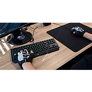 Ironclad MIBR PC Gaming Gloves, Precision Fit, Performance Grip, Machine Washable, (1 Pair), Size L (ES-MIBR-04-L)