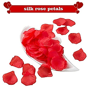 Valentine's Day Party Decorations Anniversary Decorations Valentines Day Hanging Decor Wedding Decorations I Love You Balloon Deep Red Silk Rose Petals Hanging Heart Swirls Love Bear Red Heart Balloon