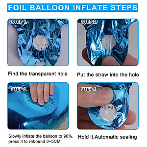 Number 11 Balloons 32 inch Digital Balloon Alphabet 11th Birthday Balloons Digit 11 Helium Balloons Big Balloons for Birthday Party Supplies Wedding Bachelorette Bridal Shower, Blue Number 11