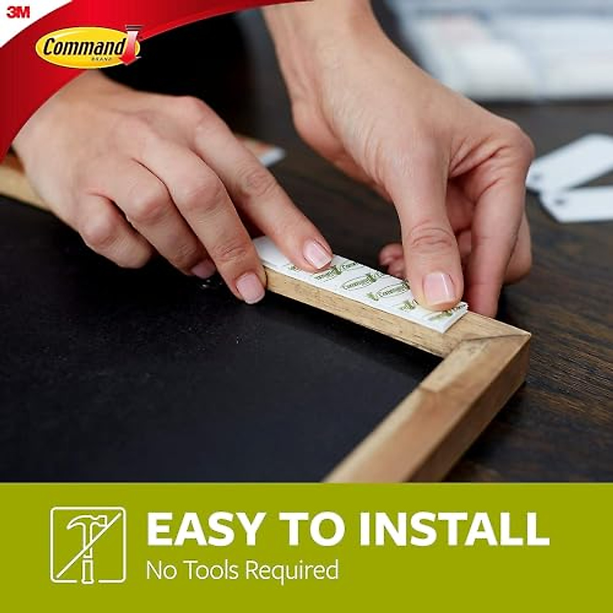 Command Medium and Large Picture Hanging Strips, Damage Free Hanging Picture Hangers, No Tools Wall Hanging Strips for Living Spaces, White, 4 Medium Pairs and 8 Large Pairs