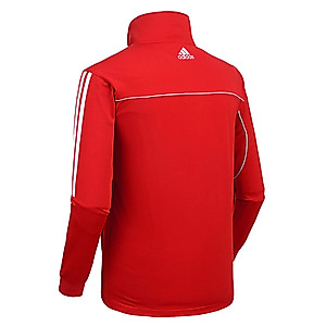 adidas Knitted 3-Stripe Tricot Martial Arts Team Jacket - Red White - Adult X-Large